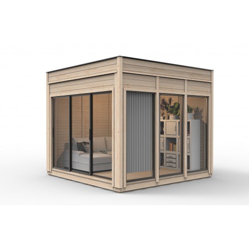 Isoleret Luksus Anneks 3x3m til hjemmekontoret eller værelse